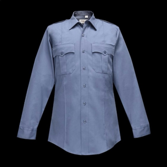 Flying Cross | Shirts | Flying Cross Medium Blue Long Sleeve Deluxe ...